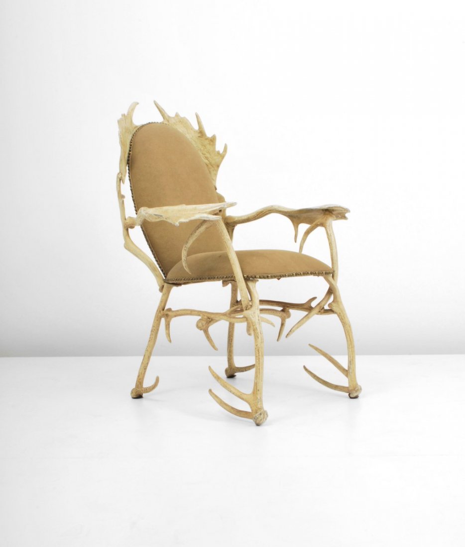 Arthur Court "Antler" Arm Chair