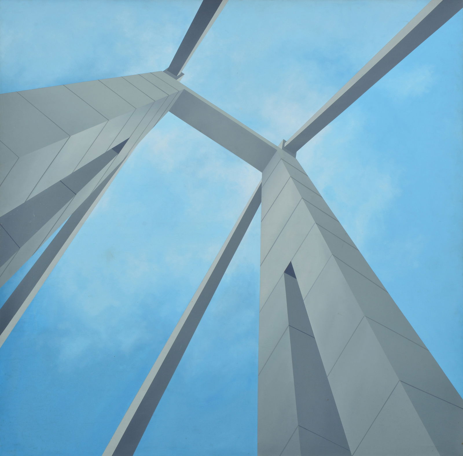 Large Anne Kinggard Painting, 60"h Auction