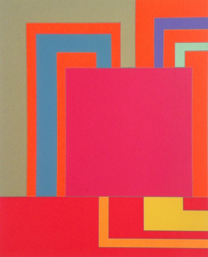 Peter Halley Lithograph