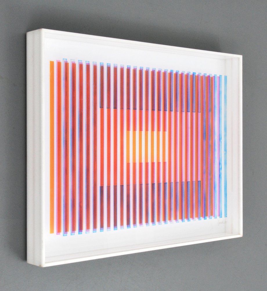 Large Leonard Janklow Op Art, Original Work