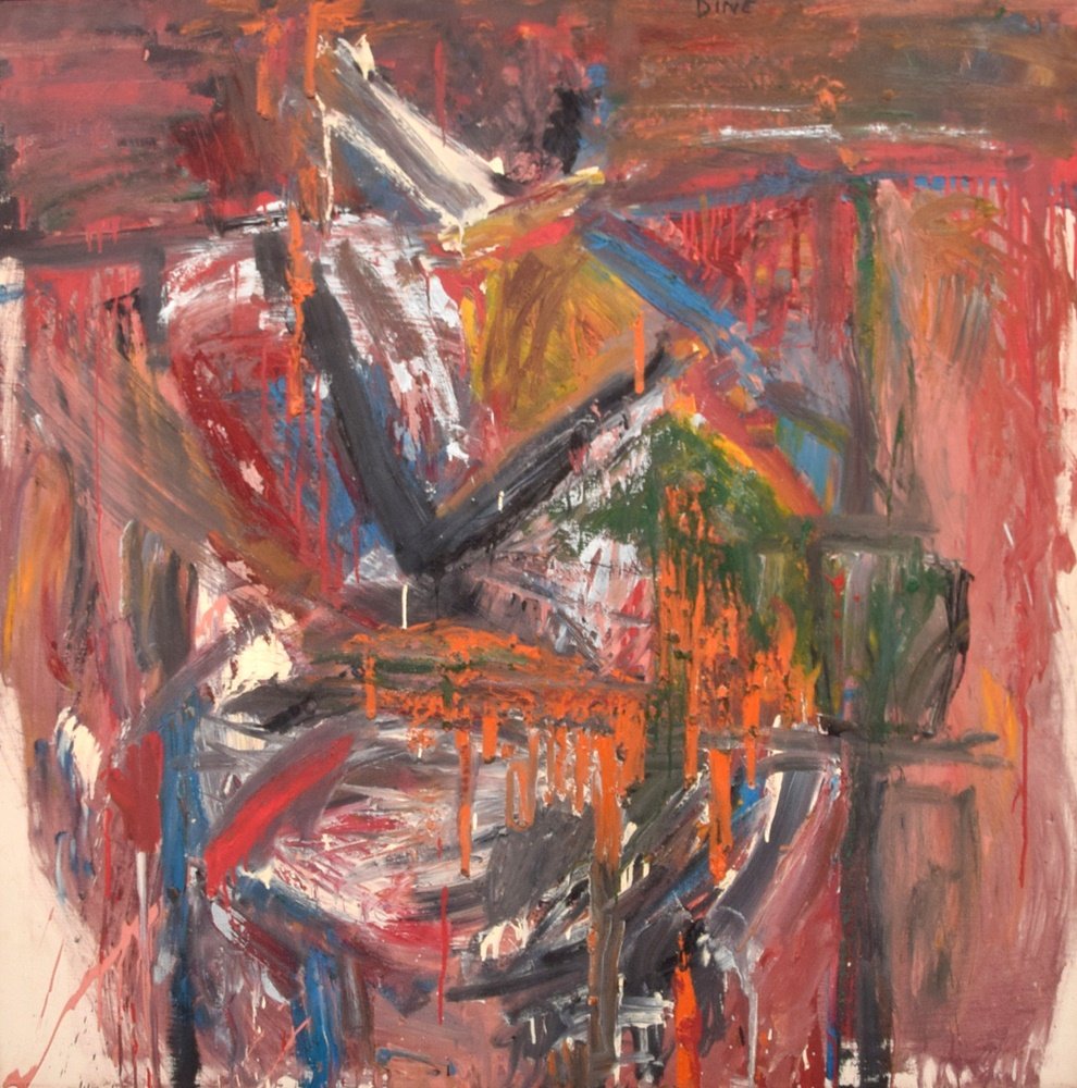 Large & Early Jim Dine Painting, Original Work