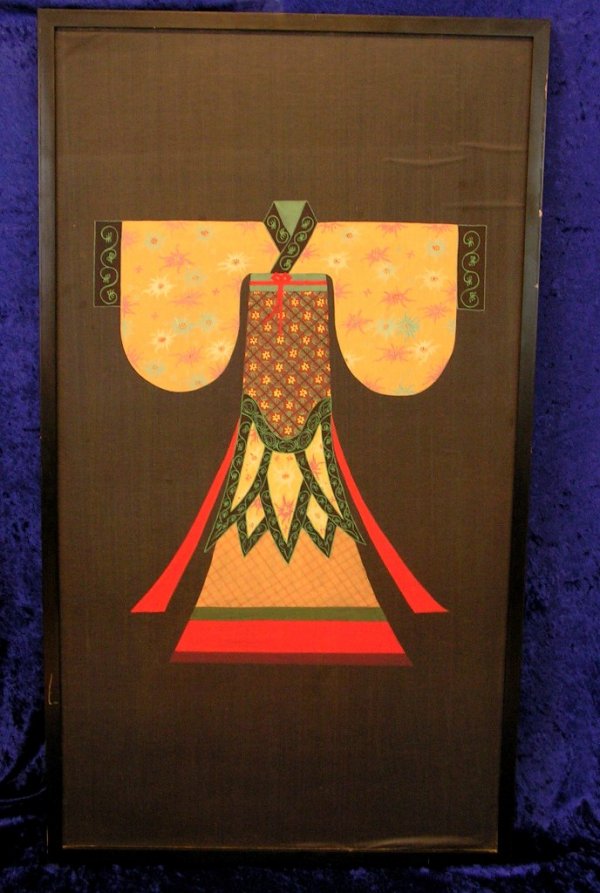 1: Silk Watercolor Painting Ching Dynasty China