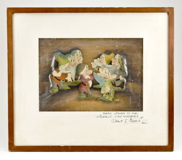 Signed Disney Celluloid Animation Art