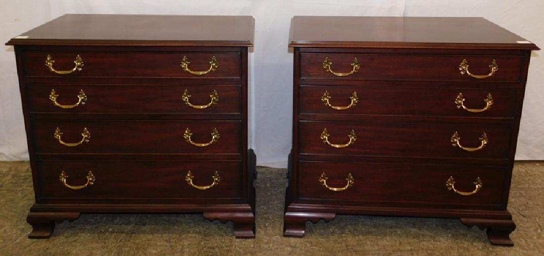 2 Henkel Harris mahogany bachelors chests.