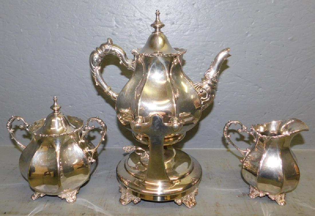 Meridian Silver plate tea set.