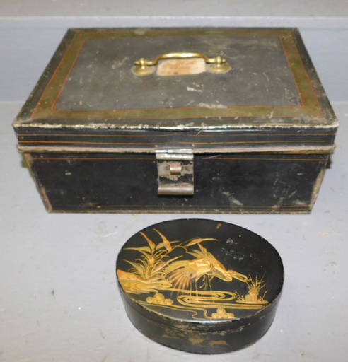 2 Painted Tole Boxes