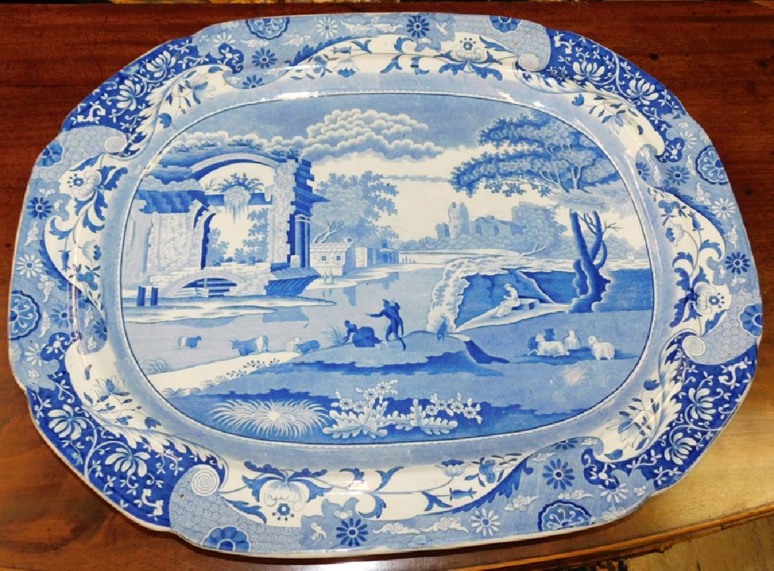 19th C Spode Transferware English Platter