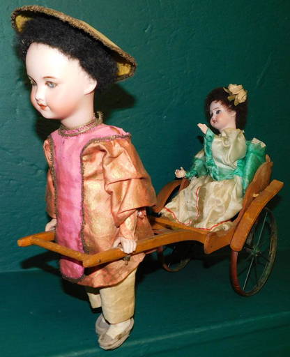 Antique Doll Rickshaw
