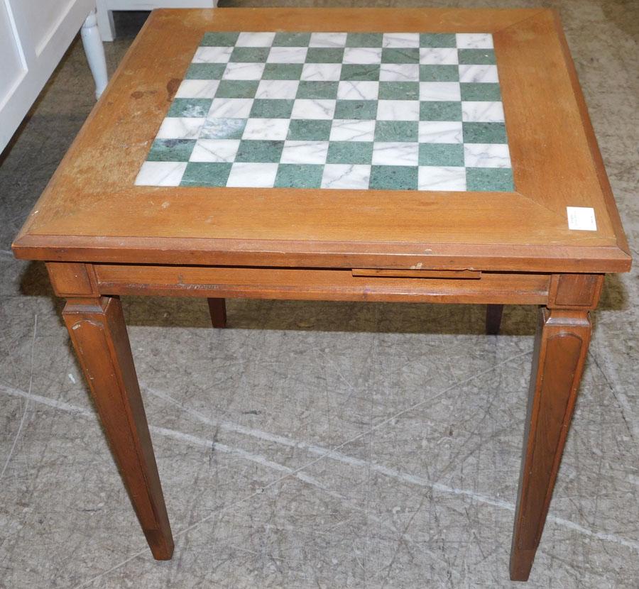 Solitaire Marble Game Table w/ Marbles - Jan 30, 2021 | Case Antiques ...
