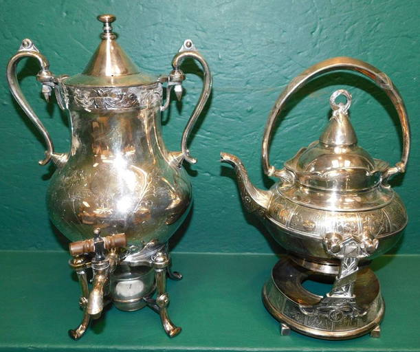 2 Silverplate Tea Urns - Nov 21, 2020 | Langston Auction Gallery in NC
