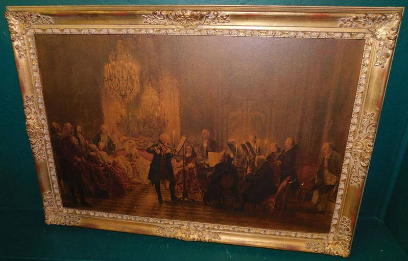Framed Print Colonial Reception Scene