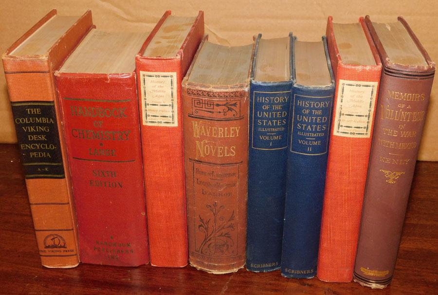 Collection Of 8 Antique & Vintage Books