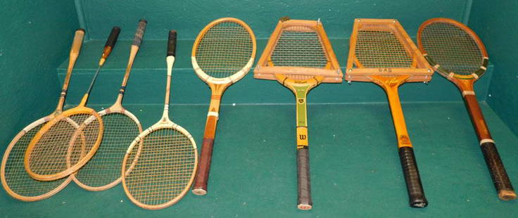 8 Vintage Tennis Rackets