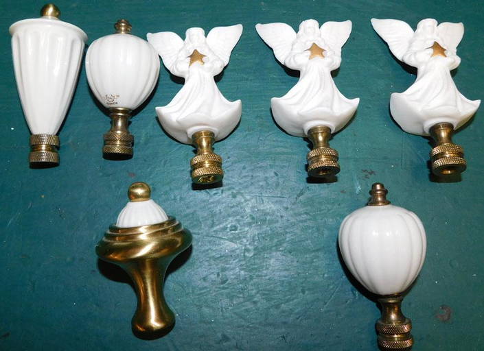 Lot Of Lenox Porcelain Lamp Finials