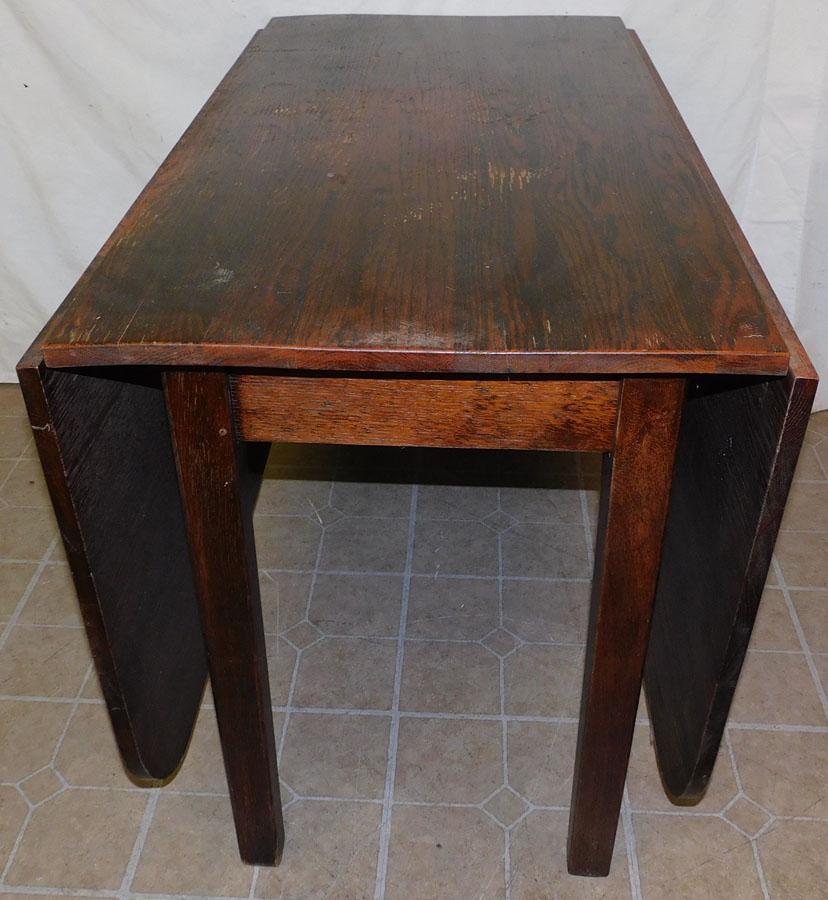 Antique Oak Drop Leaf Table