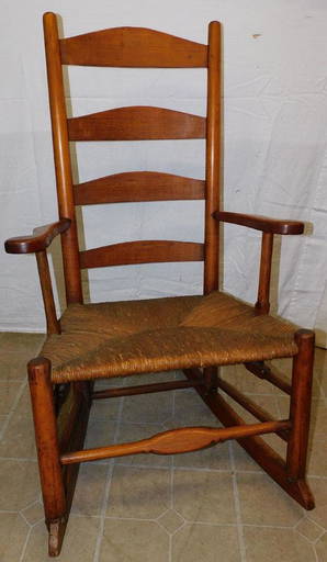 Antique Ladderback Rocker