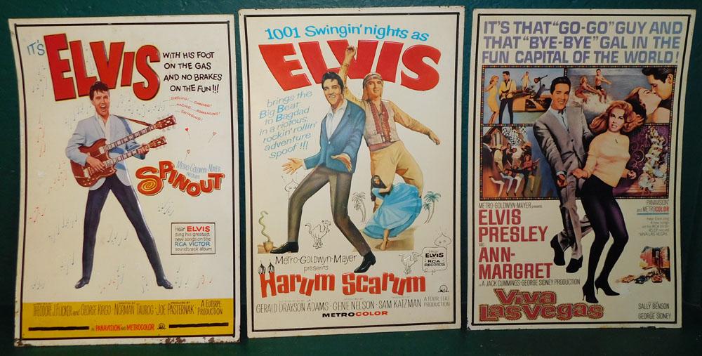 Lot 3 Elvis Presley Metal Signs