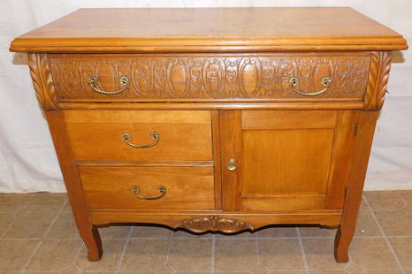 Antique American Oak Washstand