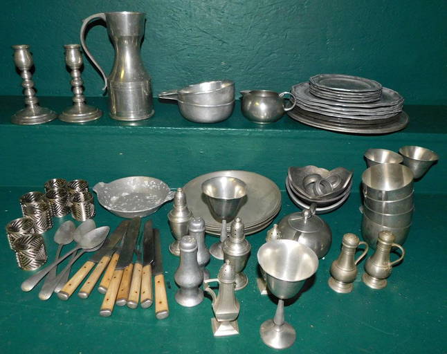 Lot of Pewter Items (#0881) on Sep 28, 2022 | Langston Auction Gallery ...