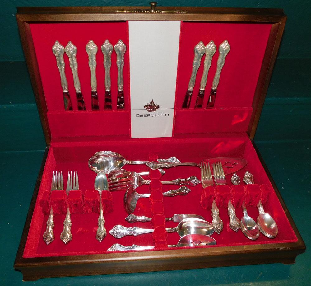 Silverplate Flatware Set By International