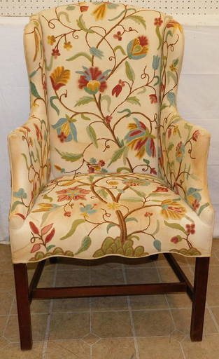 Mahogany & Cruel Work Upholstered Chair by Southwood (#0484) on Jan 02 ...