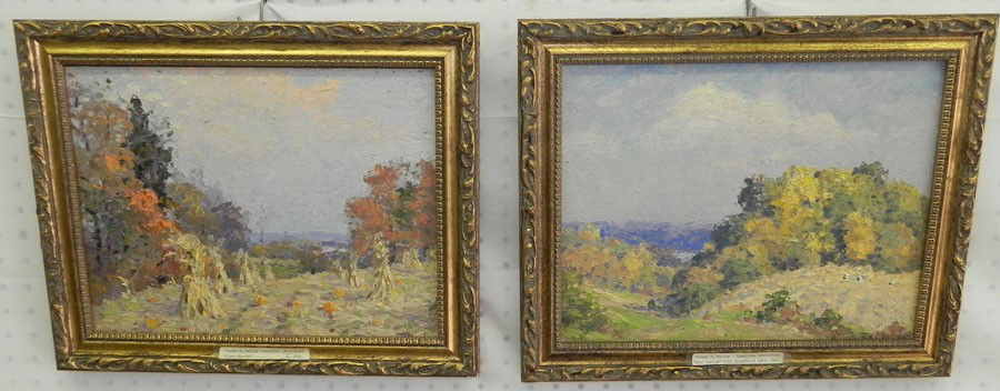 Pr Oil On Board Paintings, Signed Thomas Manley