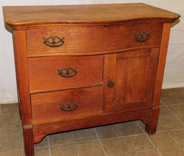 Antique Oak Wash Stand