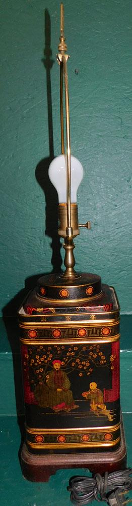 Tole Tea Canister Lamp - Jul 04, 2023 | Langston Auction Gallery In Nc