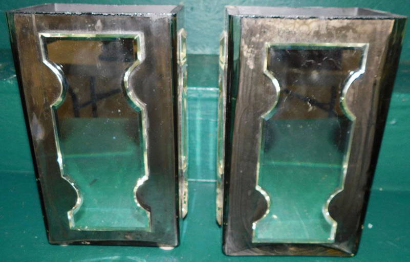 Pair Mirrored Vases