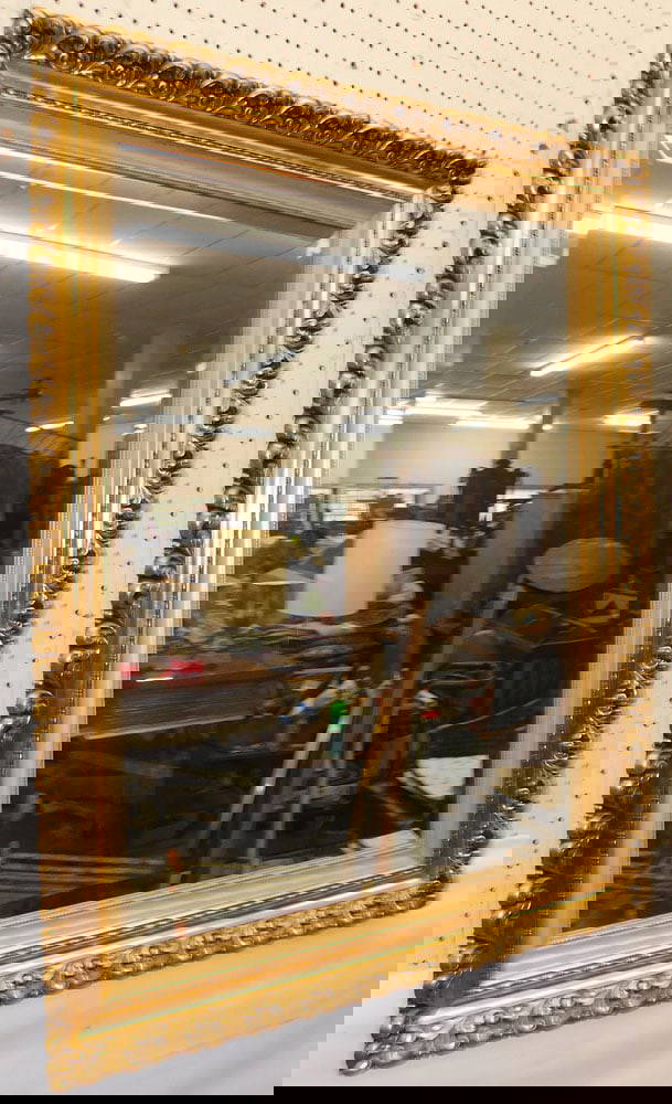 Gilded Framed Bevel Edge Mirror Auction