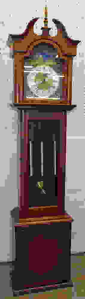 West German Cherry Grandfather Clock By Daneker Auction