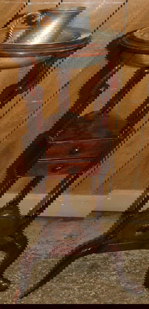 Mahogany Bowl & Pitcher Stand Auction