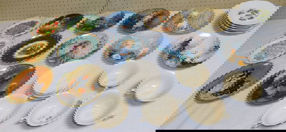 Lot Antique Porcelain Plates & Collectible Plates