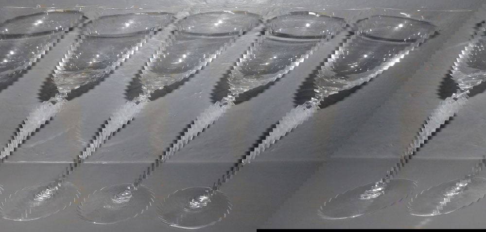 Lot Five Faberge Figural Stem Wine Glasses Auction