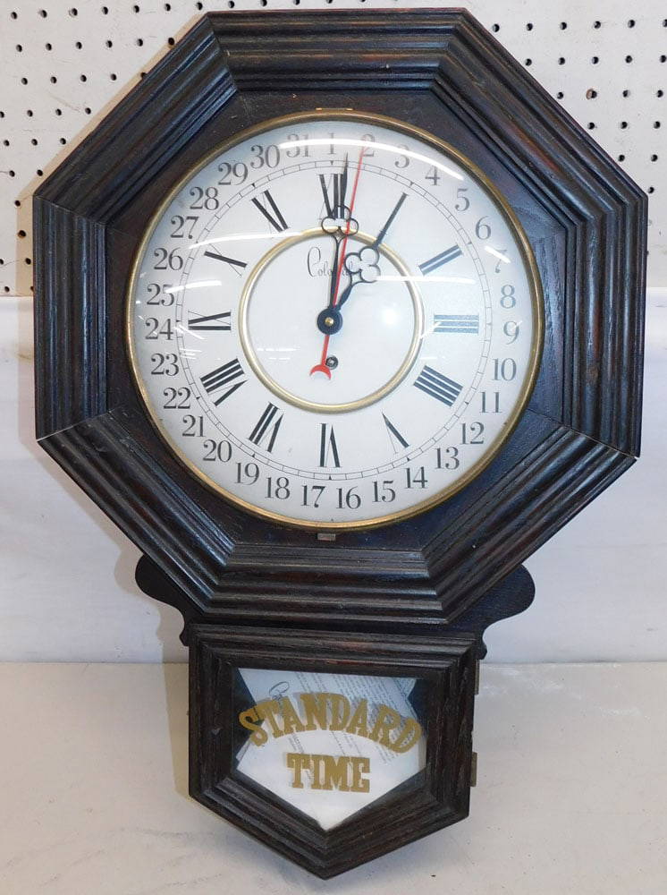 Regulator Wall Clock By Colonial Auction
