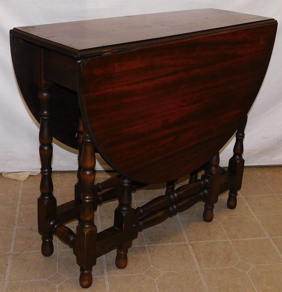 Antique Walnut Gate Leg Table Auction