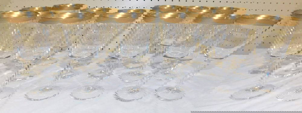 Lot Lenox Gold Rimmed Stemware