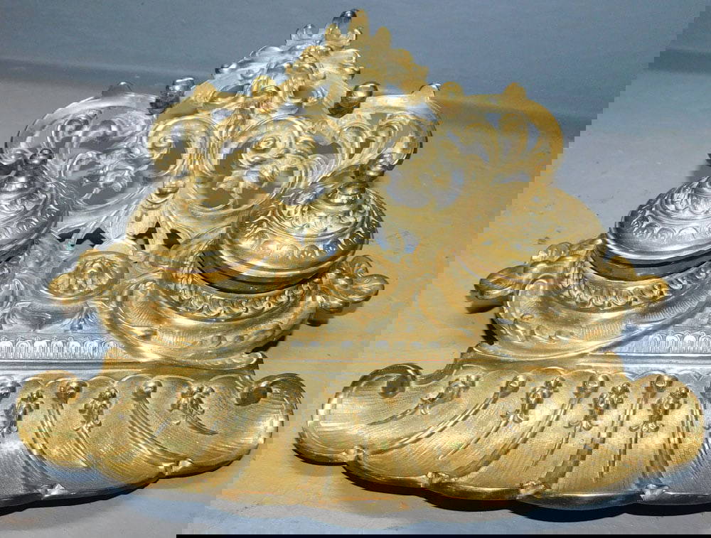 Antique Cast Brass Ink Stand Auction