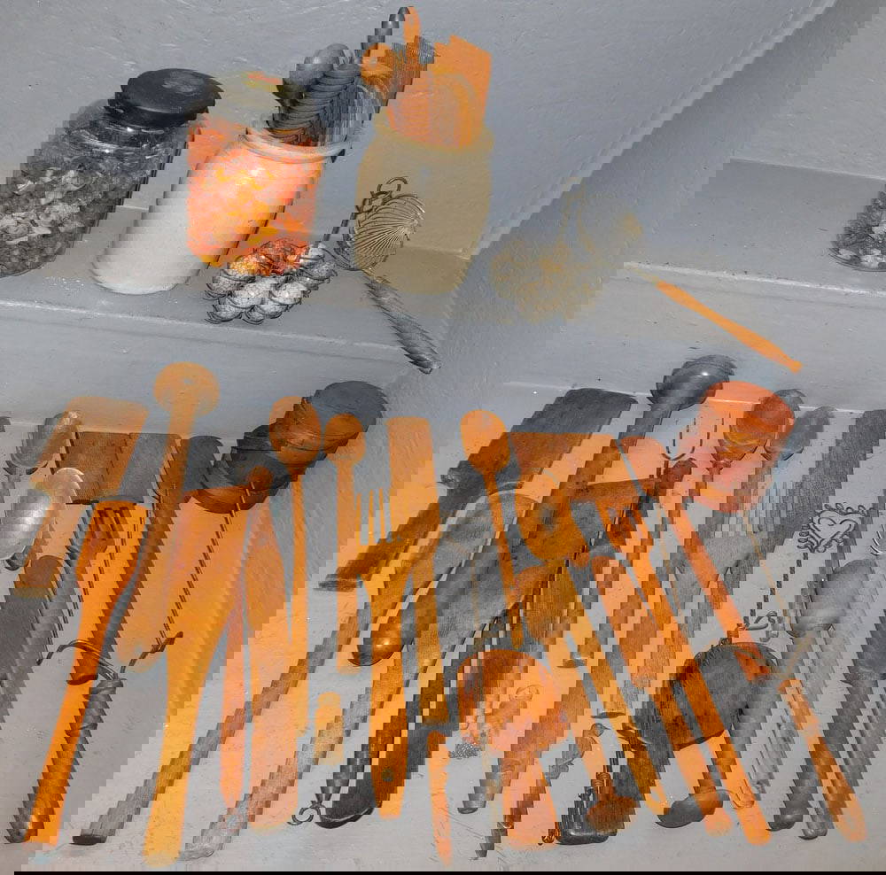 Lot Of Primitive Kitchen Utensils Auction