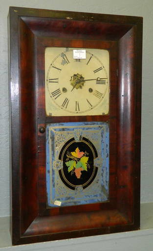 Jerome & Co. 30 Hour Two Weight Mahog. Clock