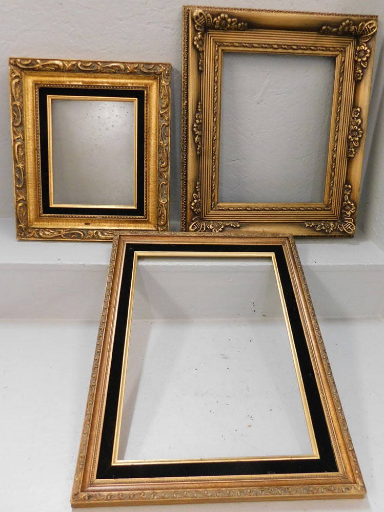 3 Gilded Frames Auction