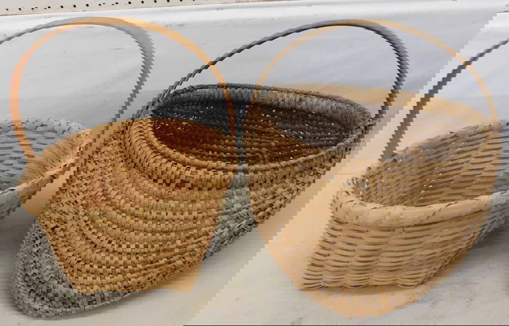 2 Split Oak Baskets Auction