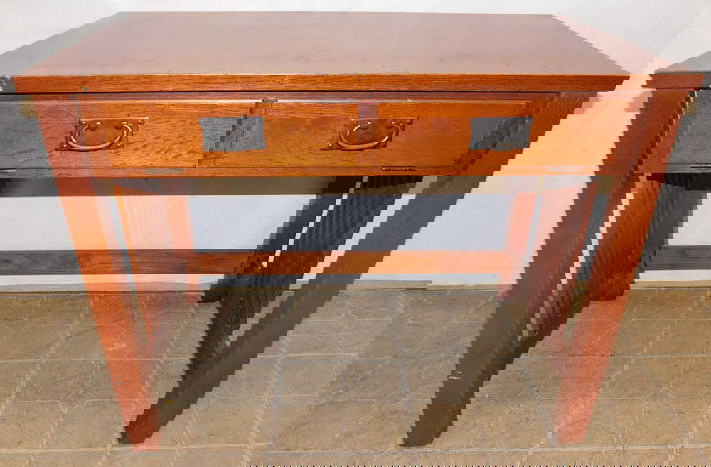 Mission Oak Style Desk Auction
