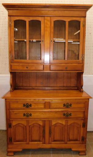2 Part Maple Hutch By Cushman