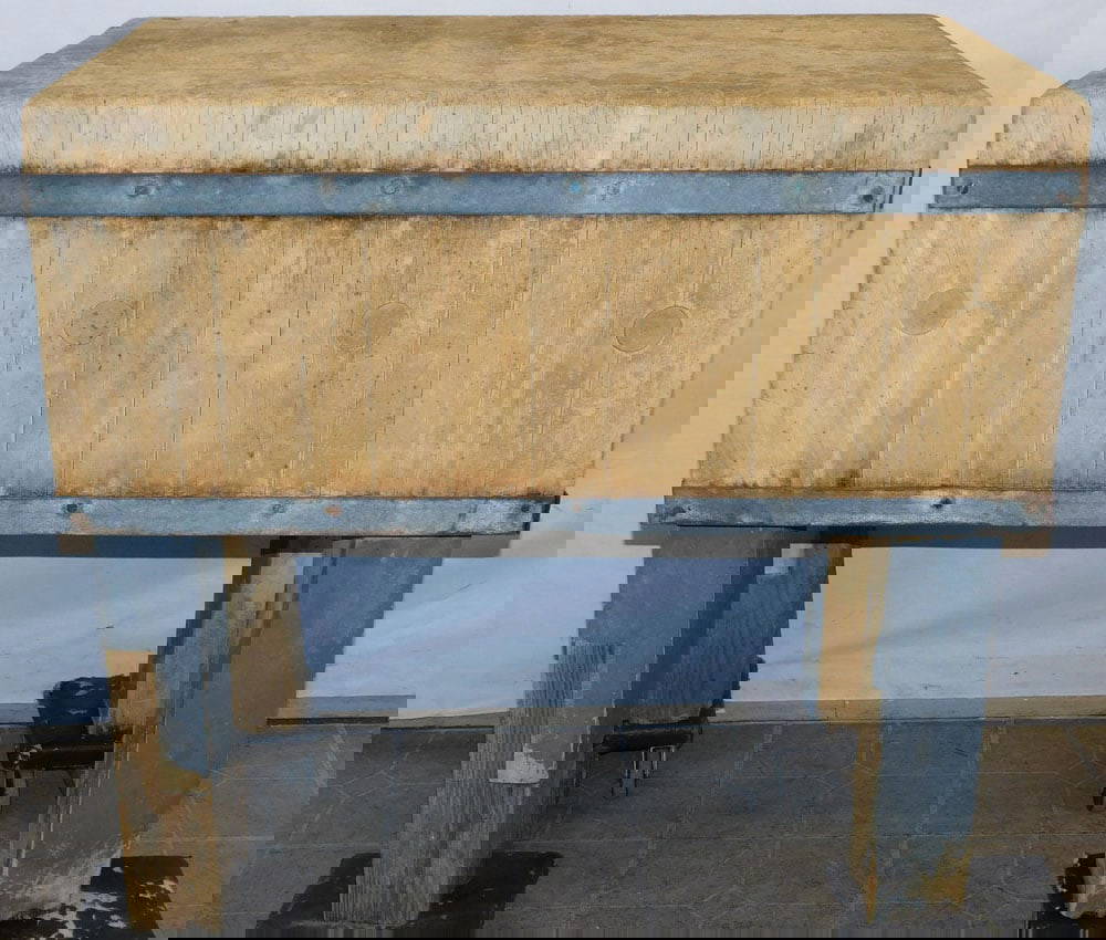 Antique Solid Maple Butcher Block Auction