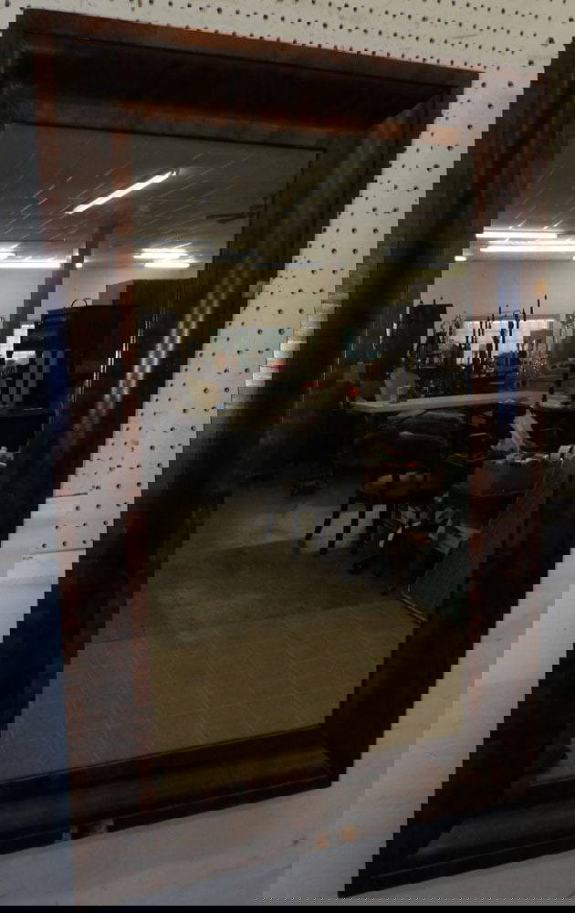 Antique Mahogany Ogee Frame Mirror Auction