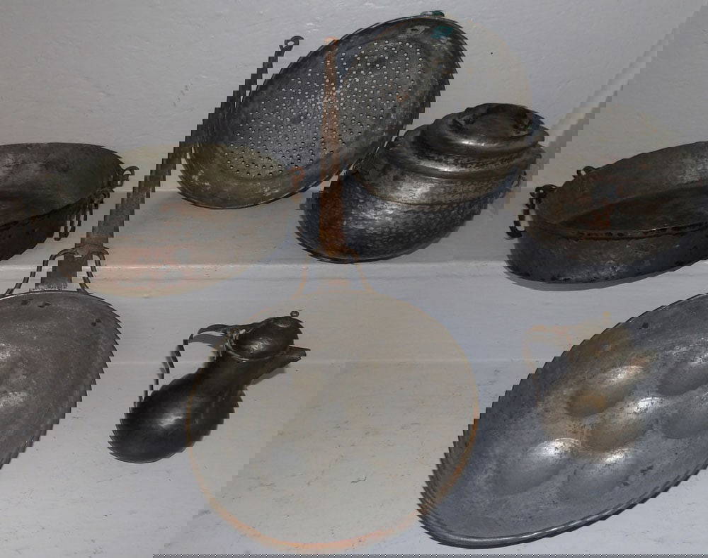 Five Antique Copper Items Auction