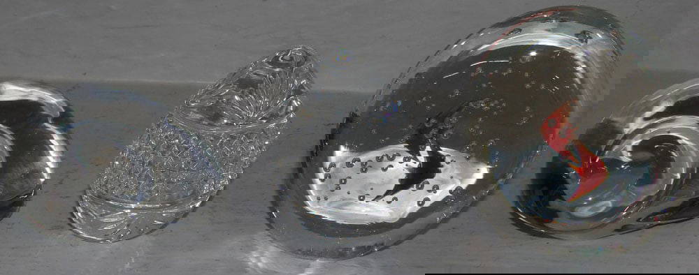 Three Crystal Paperweights, (one French, One Snail) Auction