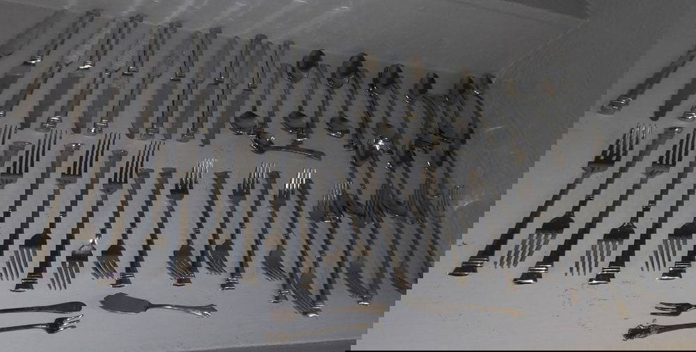 Lot Of Wallace Stainless Steel Flatware