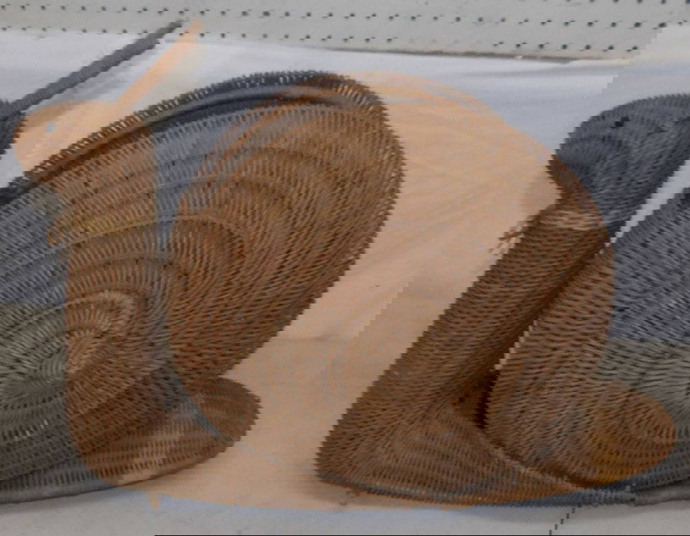 Snail Form Wicker Basket Auction